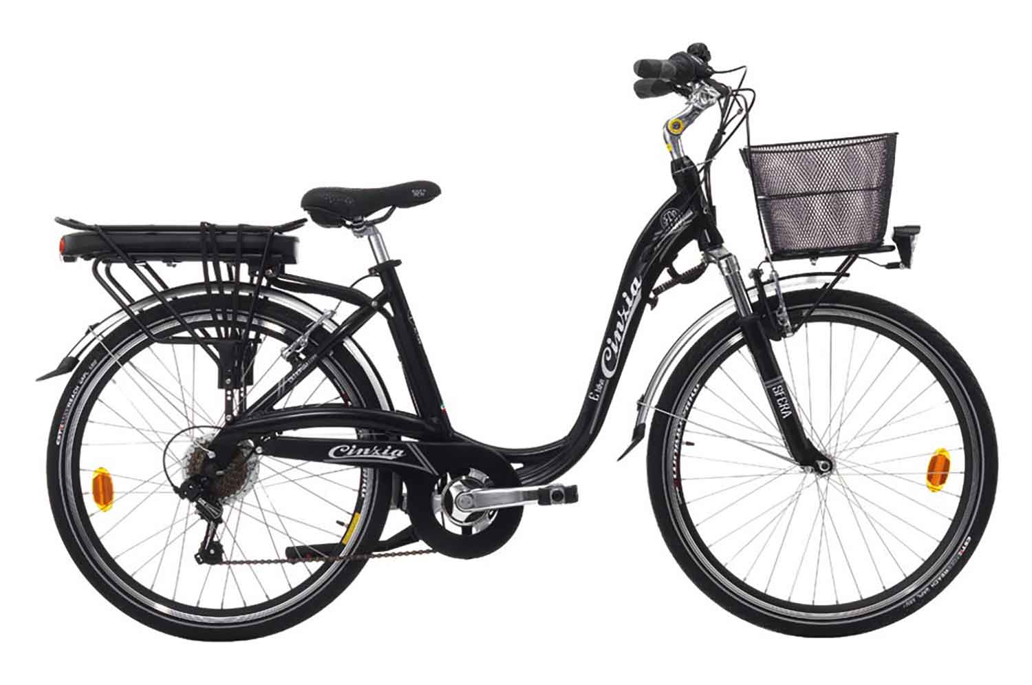 City Bike Elettrica Cinzia Sfera 26 Donna 7V 250W Nero